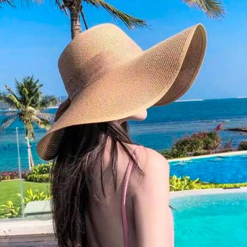 Jual Topi Pantai Wanita Jerami Super Lebar Import - coksu - Jakarta Barat - gallery promosi ...