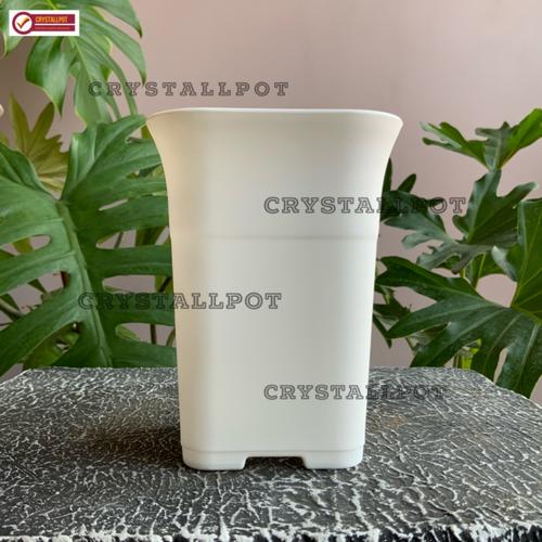 Jual pot bunga kotak PUTIH mini(88) untuk menanam bibit/kaktus - Kota ...