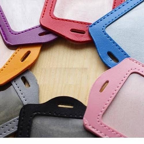 Jual tempat id card kulit / frame id card holder kulit / cassing id ...