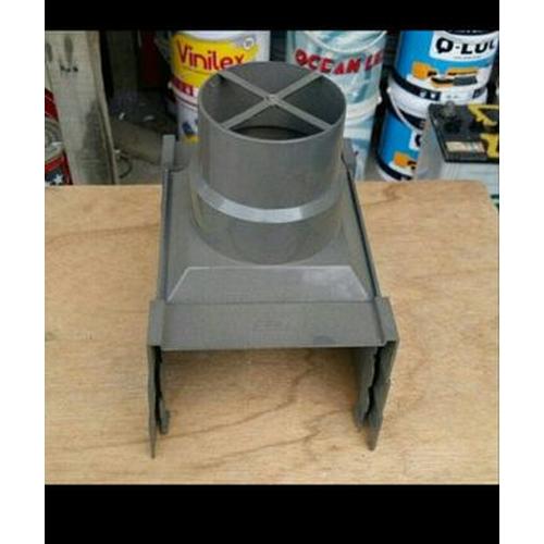 Jual Corong Talang PVC ASVIRA 4" inch / Corong Talang Air Kotak Abu Abu ...