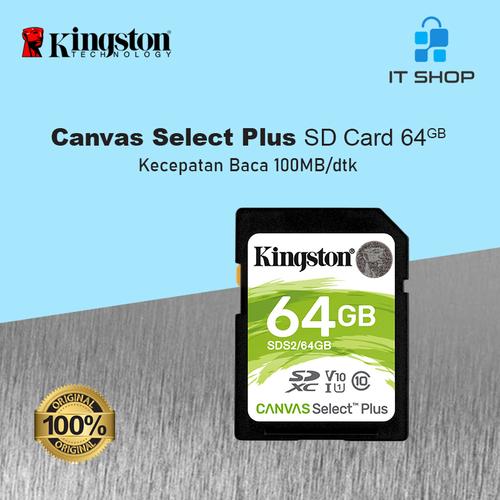 Jual Kingston Canvas Select Plus SD Card - 64GB - Kota Surabaya - IT-SHOP-ONLINE | Tokopedia