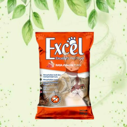 Jual EXCEL CHICKEN & TUNA SEGITIGA makanan kucing murah kering adult ...