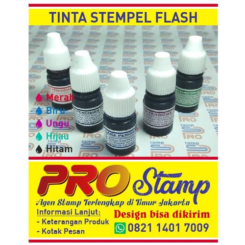 Jual Tinta Stempel Flash 5ml / Biru,Biru Tua,Merah,Hitam,Ungu,Hijau ...