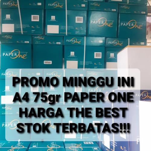Jual Paper One A4/ Paper one A4 75 gram/paper one - 1 RIM - Jakarta ...
