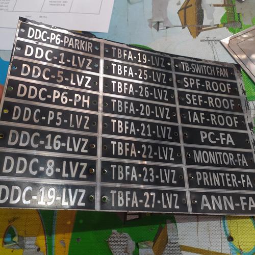 Jual Name plate panel stainless stel / kuningan / alumunium - Jakarta ...