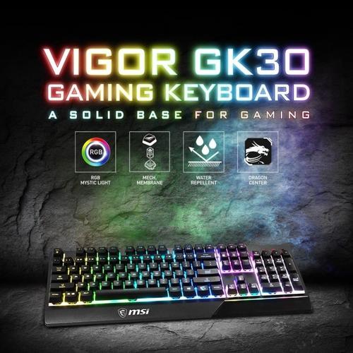 Jual Keyboard MSI Vikor GK30 - Gaming Keyboard GK30 RGB USB 2.0 ...