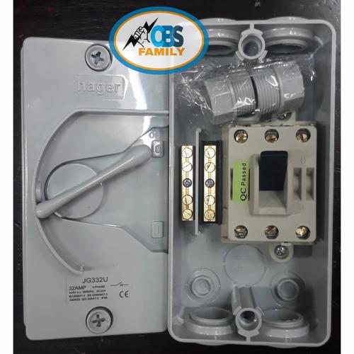 Jual Isolating Switch Hager 2P 63A JG263U / Isolator 2Pole 63Ampere IP66 - Jakarta Pusat - CBS ...