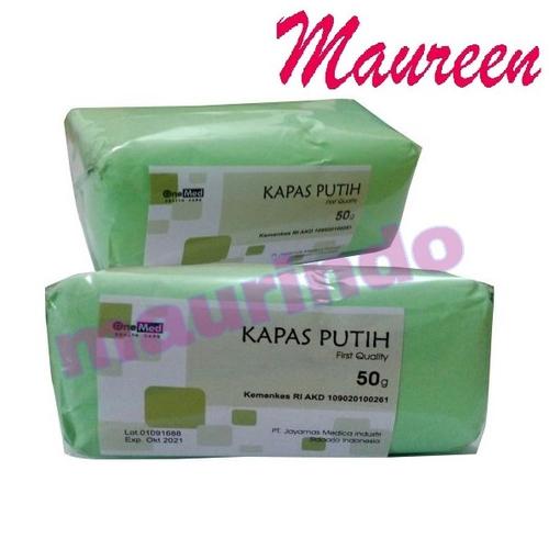 Jual Kapas Putih Pembalut 50 Gram Onemed Kapas Gulung 50gr - Kota ...