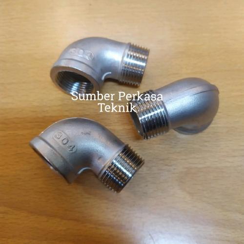 Jual Street Elbow / Knee Elbow Stainless SS 304 Drat 1/2" inch - Jakarta Barat - Sumber perkasa ...
