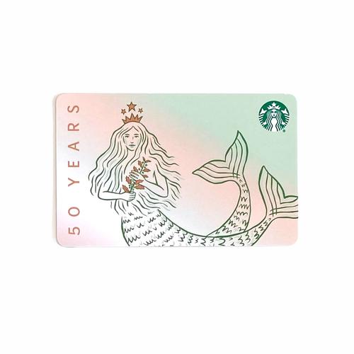 Jual Siren 50 Years Starbucks Card Paper 2021 Kartu US Anniversary ...