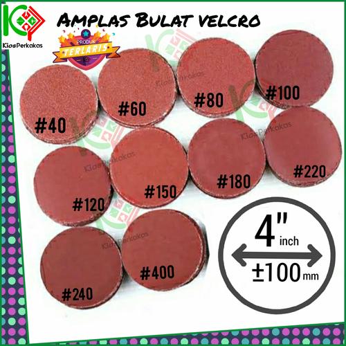 Jual Amplas Bulat Velcro 4 inchi - Amplas Bulat Tempel - Amplas Halus ...
