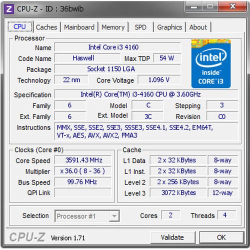 Jual PROCESSOR INTEL CORE I3 4160 TRAY SOCKET LGA 1150 HASWELL PROSESOR ...