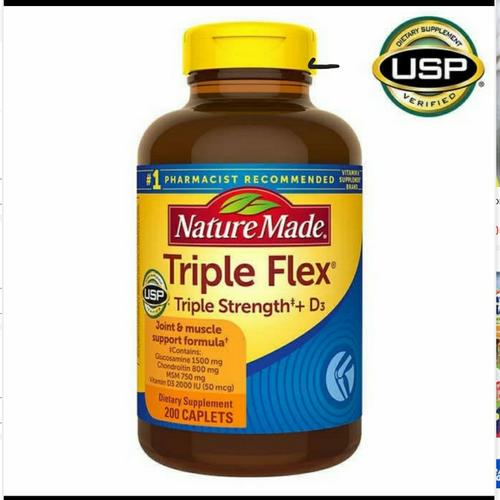 Jual Nature Made Triple Flex + Vit D3 2000iu isi 200 Tablet - Jakarta ...