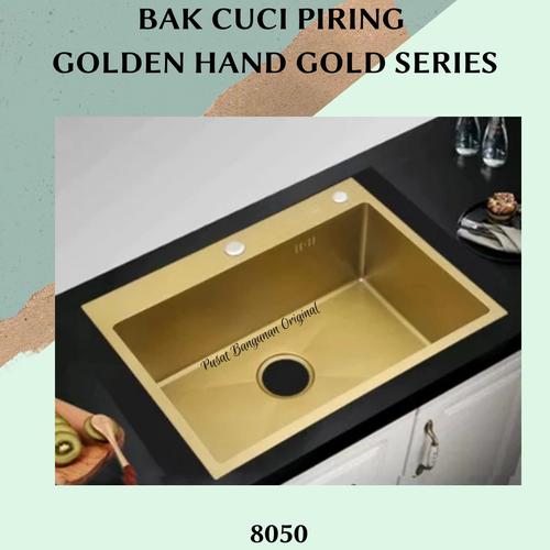 Jual BAK CUCI PIRING KITCHEN SINK STAINLESS ONAN GOLDEN HAND 8050 GOLD ...