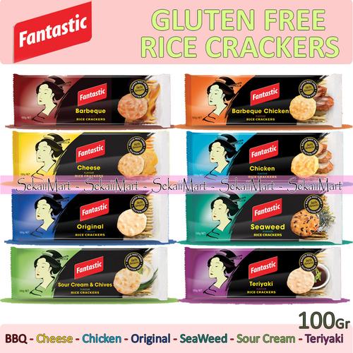 Jual FANTASTIC Rice Crackers All Variant 100g Gluten Free Snack Semua ...