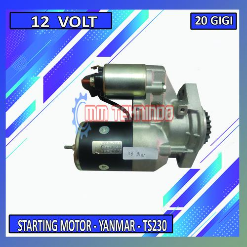 Jual STARTING MOTOR - YANMAR - TS230 - 20 GIGI - 12 VOLT - Jakarta ...