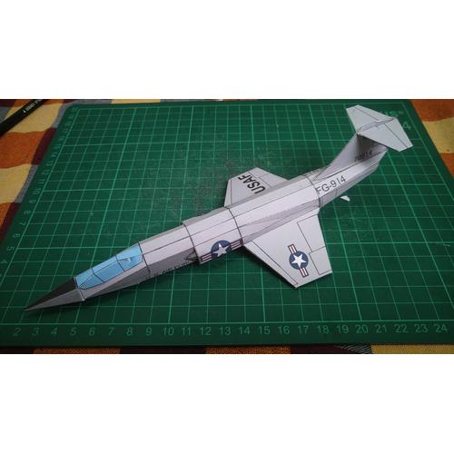 Jual Papercraft Premium Pesawat Tempur Lockheed F-104 StarFighter ...