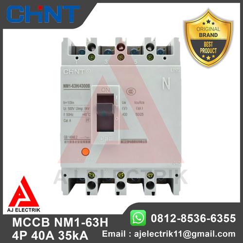 Jual Chint MCCB 4Pole 10-63Ampere NM1-63H / Moulded Case Circuit ...