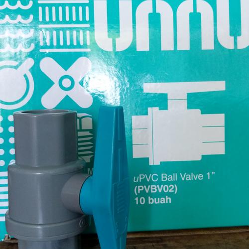 Jual Stop Kran Ball Valve 1 inch UNNU - Kab. Ngawi - ErrBoss | Tokopedia