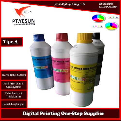 Jual Tinta Sublim / tinta Sublimasi Tipe A Kemasan 1 liter CMYK ...