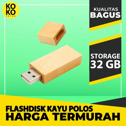 Jual Flashdisk Kayu FDWD01 32 GB POLOS REAL KAPASITAS - USB KAYU POLOS ...