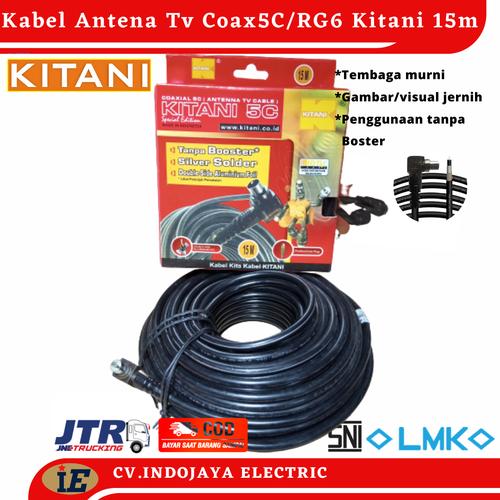 Jual Kabel Antena TV Kitani 5C 2V Panjang 15 Meter - Very High Quality - 15 meter - Kab ...