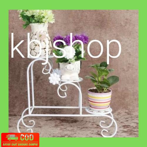 Jual Standing Flower 3 Susun Standing Planter Besi Hiasan Tanaman ...