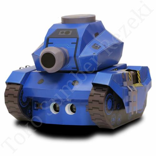 Jual Tank Tempur Character Biru Perang War Paper Craft Toy Papercraft ...