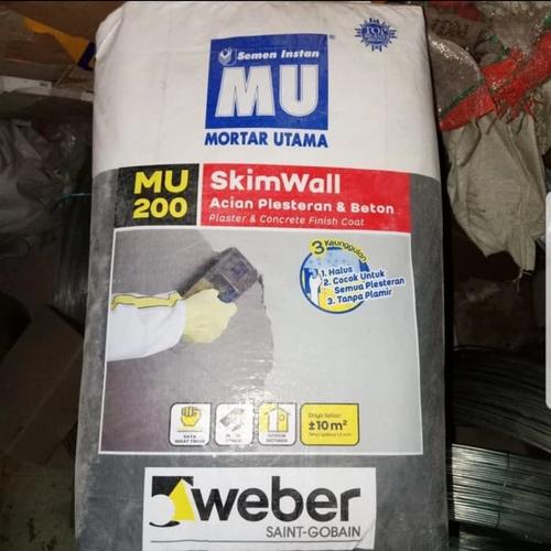 Jual Semen Mortar Utama Skim Wall 40kg/ MU200 Acian Plesteran beton/ MU ...