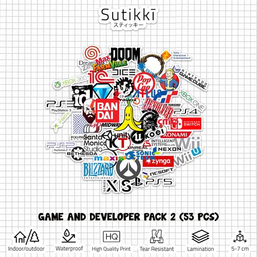 Jual Sticker Pack Logo Video Game Developer Stiker Laptop Vinyl - Set 2 ...
