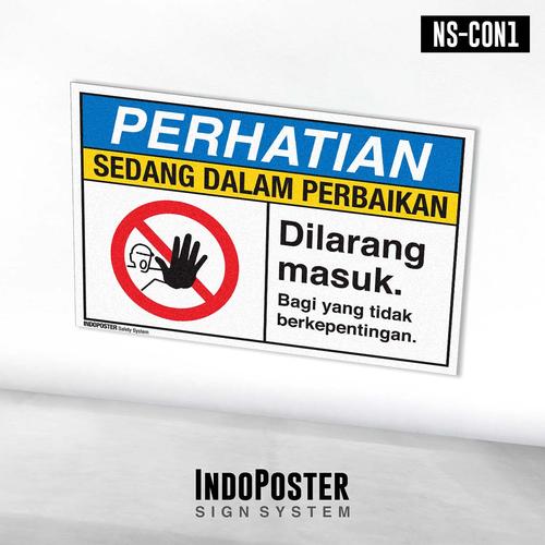 Jual Stiker Label Safety Sign Rambu K3 ANSI Sedang Dalam Perbaikan - S ...