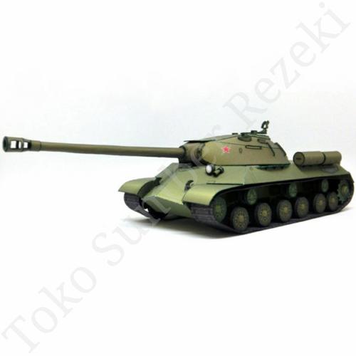 Jual Artileri IS-3 Heavy Tank War Paper Model Perang Tempur Papercraft ...