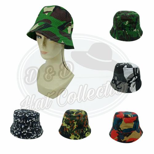 Jual Topi Bucket dewasa motif army / Topi mancing - Kab. Bandung - D ...