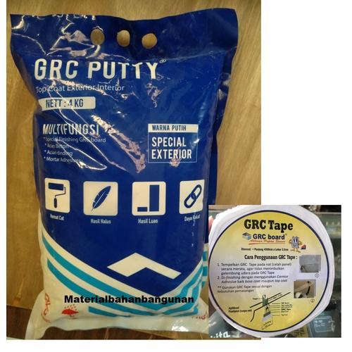 Jual paket grc top coat lakban grc penyambung gypsum semen kain kasa ...