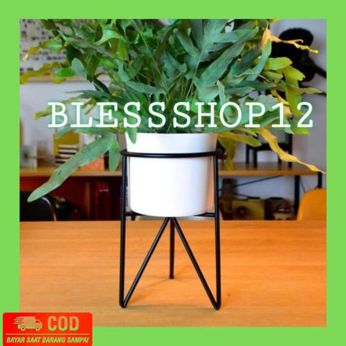 Jual Rak Standing Single Bahan Besi Tempat Pot Bunga Standing Planter ...