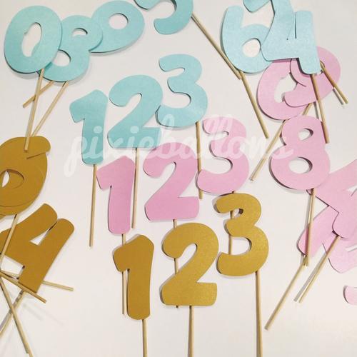 Jual Topper Number angka cake topper satuan - AQUA BLUE - Jakarta Barat ...