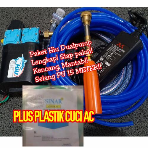 Jual POMPA HIU DOUBLE PUMP PU 15 M PLUS PLASTIK CUCI AC - Kab ...