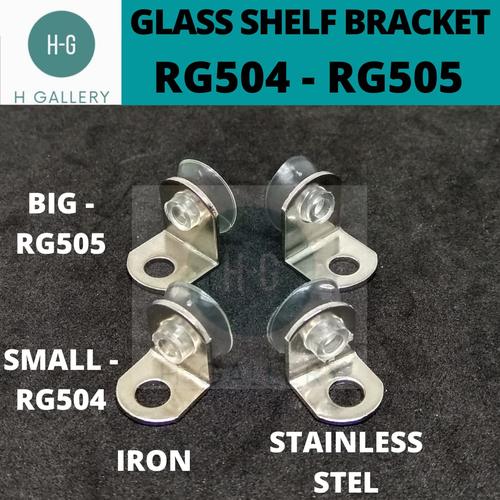 Jual SIKU AMBALAN / TATAKAN KACA / GLASS SHELF BRAKET / RG505 / RG504 ...
