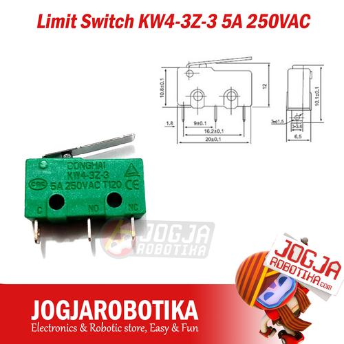 Jual Limit Switch KW4-3Z-3 5A 250VAC - Kab. Sleman - Jogjarobotika | Tokopedia