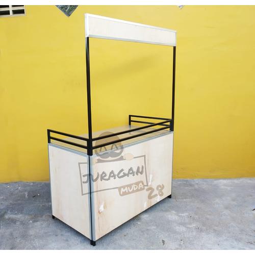 Jual Gerobak Lipat / Booth Portable / Booth Lipat Besi + Packing Kayu ...