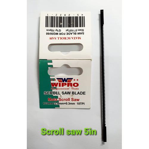 Jual Mata Gergaji Scroll Saw 5in x 18tpi Scrollsaw Blade Ukir Wipro Ryu ...