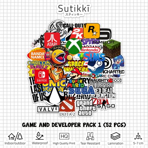 Jual Sticker Pack Logo Video Game Developer Stiker Laptop Vinyl - Set 1 ...