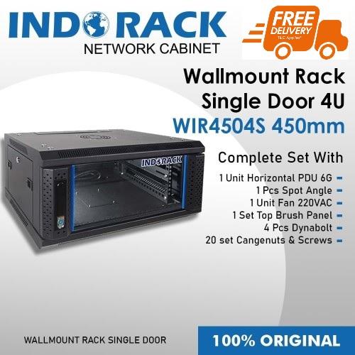 Jual Indorack WIR4504S WALLMOUNT RACK 4U depth 450mm - Jakarta Pusat ...