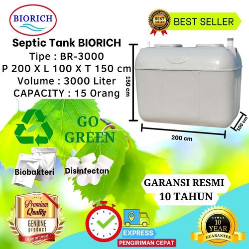 Jual Septic Tank BIO, Tangki Septik BIORICH, BioTank - BioFIL 3000 ...