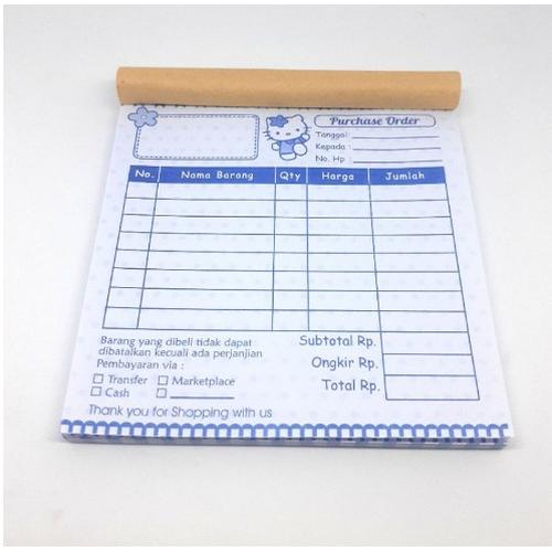 Jual Nota olshop Pengiriman/Nota 1 ply/Nota murah 1/6 folio - Jakarta ...