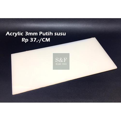 Jual AKRILIK PUTIH SUSU / ACRYLIC POTONGAN / AKRILIK LEMBARAN UKURAN ...