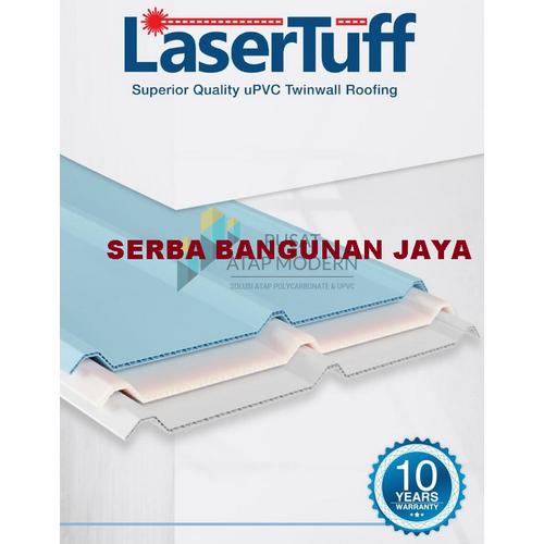 Jual ALDERON LASERTUFF 830 TWINWALL ATAP UPVC WHITE TRANSCULENT - Kota ...