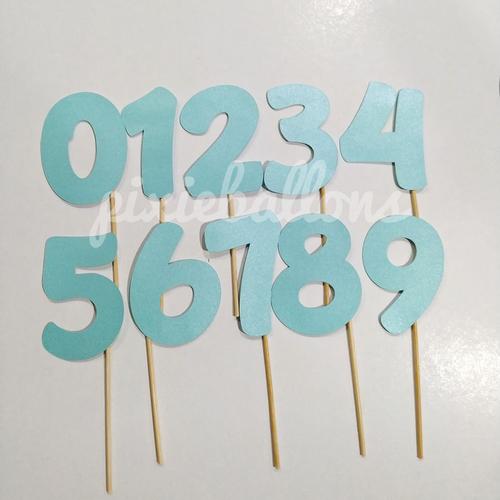 Jual Topper Number angka cake topper satuan - AQUA BLUE - Jakarta Barat ...