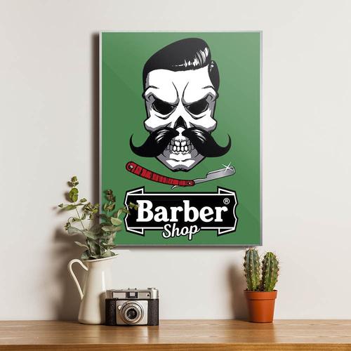 Jual Barbershop Haircut Model Rambut Poster Kayu Vintage Klasik Unik ...