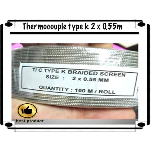 Jual kabel thermocouple type k 2 x 0,55 screen ,kabel sensor panas ...